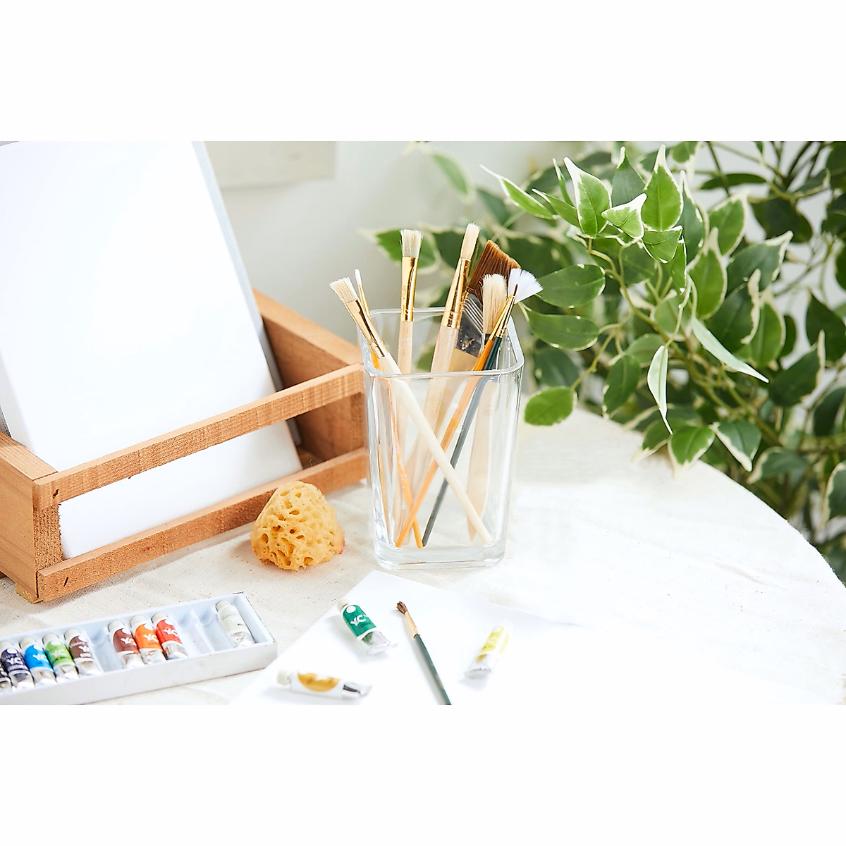 Yankee Candle Refreshing Eucalyptus & Mint Well Living Collection Large Square Candle, 19.5 oz.