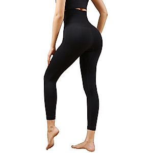 Homma Activewear Thick High Waist Tummy Compression Pants Slimming Body Yoga Leggings Postpartum Pants Black L