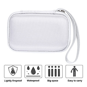 Khanka Hard Travel Case Replacement for Anker 621 622 633 Magnetic Battery (MagGo), 5000mAh 10000mAh Magnetic Wireless Portable Charger, Case Only (White)