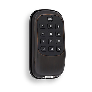 Yale Security Real Living Keyless Push Button Deadbolt With Z-Wave, Oil Rubbed Bronze