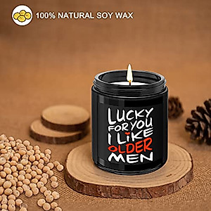 Men Gifts for Him - Romantic Anniversary Birthday Christmas Valentine's Father's Day Gift for Husband Boyfriend Dad Funny Love You Gifts Black Cedar Candle