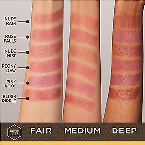 Burts Bees 100% Natural Glossy Lipstick, Pink Pool - 1 Tube