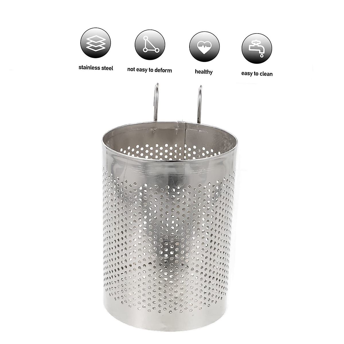 HAKIDZEL Stainless Steel Chopstick Holder Kitchen Cutlery Holder Flatware Hanging Rack Countertop Flatware Organizer Forks Silverware Hanging Drying Rack Stainless Steel Spoons Kitchen Tool