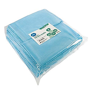 Medpride Disposable Underpads 17'' x 24'' (100-Count) Incontinence Pads, Bed Covers, Puppy Training | Thick, Super Absorbent Protection for Kids, Adults, Elderly | Liquid, Urine, Accidents