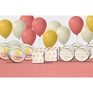 Little Ray of Sunshine Baby Shower Party Supplies Kit For 24