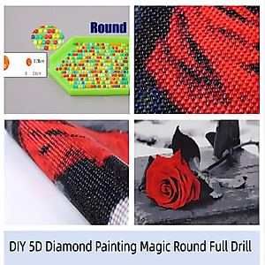 Diamond Art Painting Kits for Adults Sun and Angel Wing Round Full Drill DIY 5D Diamond Art Easy for Beginner Gems Cross Stitch Mosaic Craft Hobby Wall Art for Home Decor 30x40cm