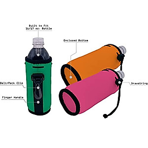 Blank Neoprene Water Bottle Coolie (2 Pack, Burgundy)