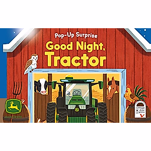 John Deere Kids Good Night Tractor on the Farm: Deluxe Lift-a-Flap & Pop-Up Surprise Board Book, Ages 2-6