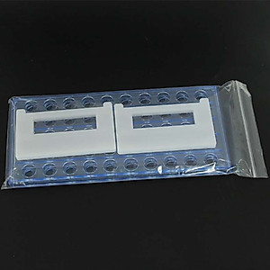 PUL FACTORY 50 Tube - 16x100mm Clear Plastic Test Tubes Set with Rack (16X100mm, 50-Well)