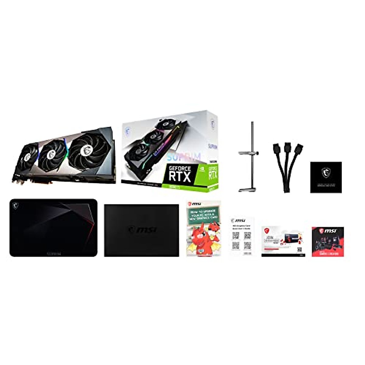 MSI Gaming GeForce RTX 3090 Ti 24GB GDRR6X 384-Bit HDMI/DP Nvlink Tri-Frozr Ampere Architecture OC Graphics Card (RTX 3090 Ti SUPRIM X 24G) (Renewed)