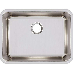 Elkay ELUH231710 Lustertone Classic Single Bowl Undermount Stainless Steel Sink, 10.00 x 18.75 x 25.00 inches