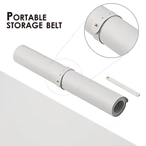 Dual Sided Leather Desk Mat - Waterproof Desk Pad for Office and Home - Desk Organization and Accessories - Ideal for Large Mouse Pad and Desk Mats on Top of Desks(White+Silver,31.5"x 15.7")