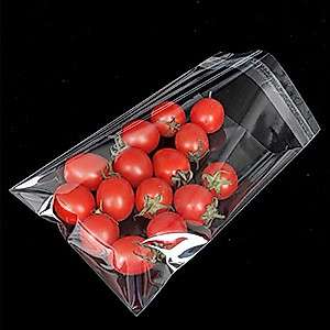 Self Sealing Cellophane Bags,5x7 Inch Cookie Bags,Clear Resealable Cellophane Bags Self Adhesive for Packaging Gifts, Products,100 Pcs