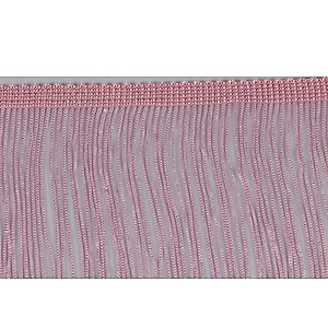 Heartwish268 Fringe Trim Lace Polyerter Fibre Tassel 6inch Wide 10 Yards Long for Clothes Accessories Latin Wedding Dress DIY Lamp Shade Decoration Black White Red(Baby Pink)