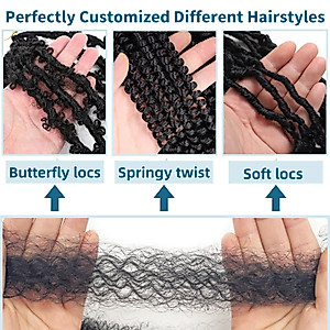 Springy Afro Twist Hair 24 Inch 8 Packs 1B Marley Hair Pre-fluffed Spring Twist Hair Twisted Up Kinky Cuban Twist Crochet Pre-separated Braiding For Black Women (24inch,1b, 8packs)