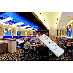 Handheld Controller 2.4G RF Combined Dimmer, CCT Selector and ON-Off with up to 4 Grouping Tri-Function for LED Panel Lights EEBPTL, LED Drop Ceiling Lights Fixture, LED Flat Panel Troffer Fixture