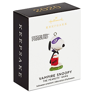Hallmark Keepsake Halloween Ornament 2020, Mini Peanuts Vampire Snoopy, 1.15" (0899QFO5254)