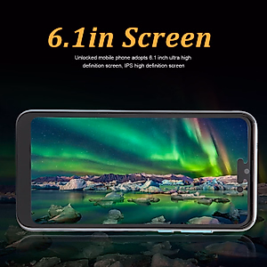 Yoidesu 4G Unlocked Smartphones,I14pro 6.1in Dual SIM Mobile Phones,3GB RAM 64GB ROM,8MP 16MP Dual Camera,4000mAh Battery Cheap Phones with 128G Expansion(Blue)