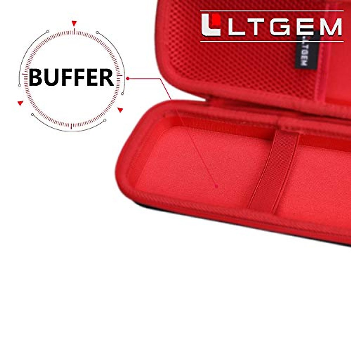 LTGEM EVA Hard Case for Digital Clamp Multimeter Voltage Tester, Compatible with AstroAI 4000 or 2000 Counts/Etekcity MSR-C600/Proster 6000 Counts/KAIWEETS HT206D clamp Meter。