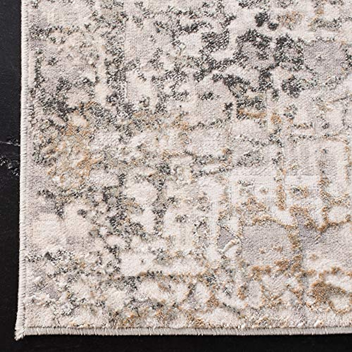 SAFAVIEH Vogue Collection 5'3" x 7'6" Beige/Grey VGE117A Modern Abstract Area Rug