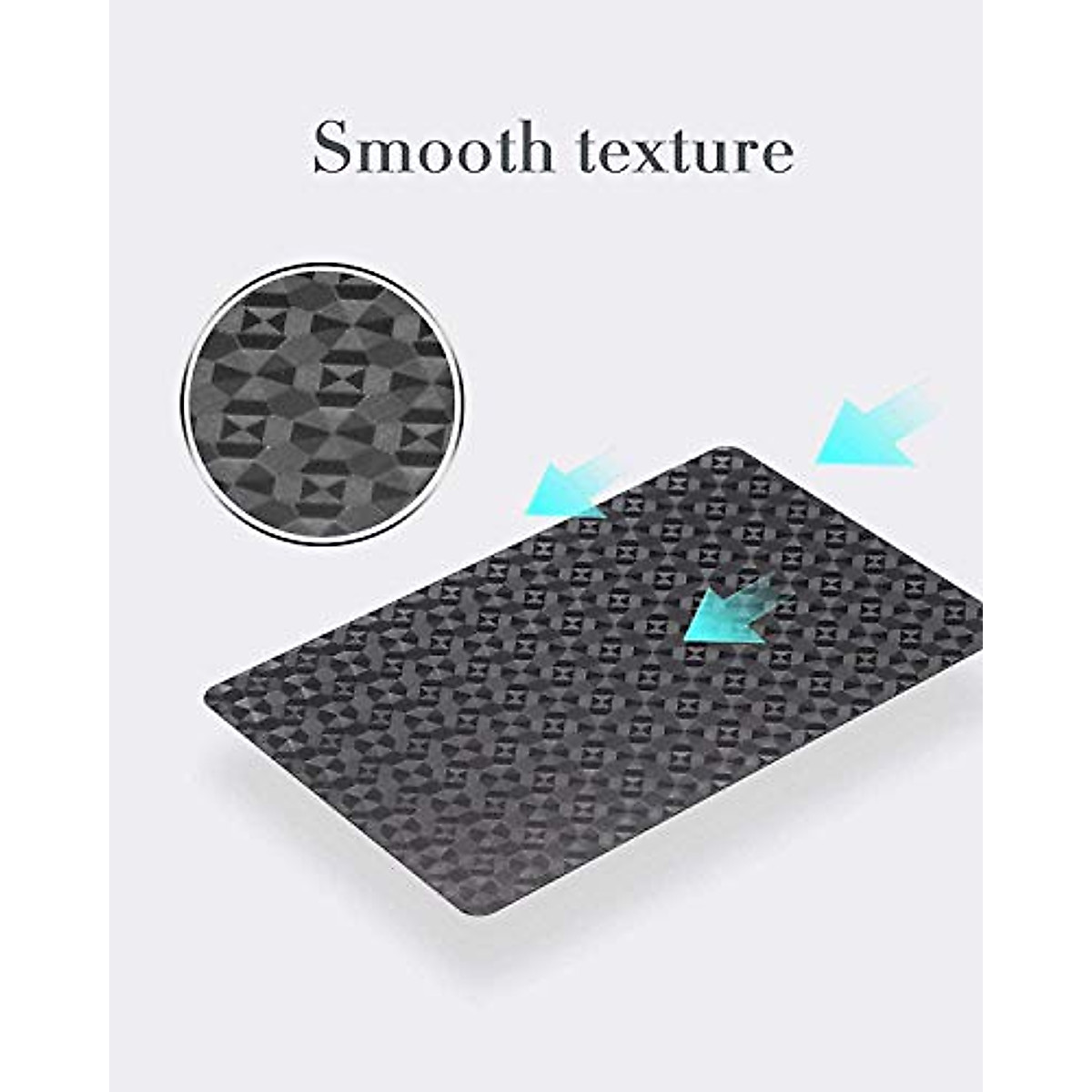 BIERDORF Diamond Waterproof Black Playing Cards, Poker Cards, HD, Deck of Cards (Black)