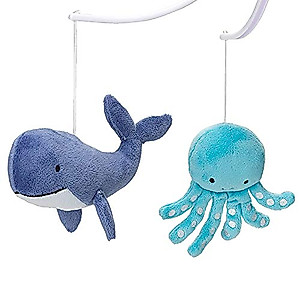 Bedtime Originals Musical Baby Crib Mobile, Whales Tale, Multicolor