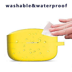 Ankersaila Soft Silicone Case Compatible with Fit Sony WF-1000XM4, Scratch/Shock Resistant Protective Case Cover (Yellow)