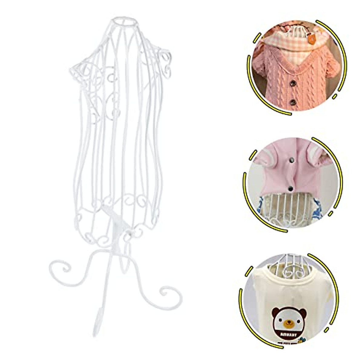 BCOATH 1pc Clothing Display Stand Figurine Display Shelf Wall Hangers for Clothes Manikins for Clothing Doll Dress Mannequin Pet Clothes Hanging Rack Pet Apparel Rack Dog Clothing Hanger