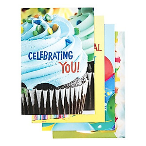 DaySpring - Inspirational Boxed Cards - Birthday - Cupcakes - 62991,Multi Color