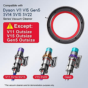 WYWY.Wide Upgraded Bin Sealing Ring Compatible with Dyson V11 V15 Gen5 SV14 SV15 SV22 Vacuum Cleaner Canister Replacement Parts with T8 Screwdriver