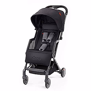 Diono Traverze Luggage-Style Travel Stroller, Black Cube