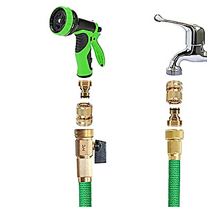 loensy Water Garden Hose Connector Quick Disconnect for Garden Hose Pressure Washer