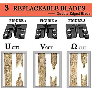 Krewey 2-in-1 Garden Grafting Tools Pruner Kit, V-Graft Omega-Graft and U-Graft, Plant Branch Vine Fruit Tree Cutting Tool Kits Scissors
