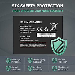 W-10A Battery,[5040mAh] New Upgrade Ultra-high Capacity 0 Cycle Battery Replacement for Netgear MR1100 AT&T Nighthawk M1 LTE Mobile Hotspot Router Netgear 308-10019-01 W-10 W-10