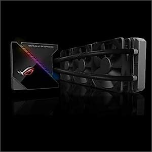ASUS Rog Ryujin 360 RGB AIO Liquid CPU Cooler 360mm Radiator (Three 120mm 4-pin Noctua iPPC PWM Fans) with Livedash Oled Panel and FanXpert Controls, 360 mm