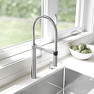 BLANCO, Satin Nickel 441332 CULINA Semi-Pro Kitchen Faucet with Magnetic Handspray, 2.2 GPM