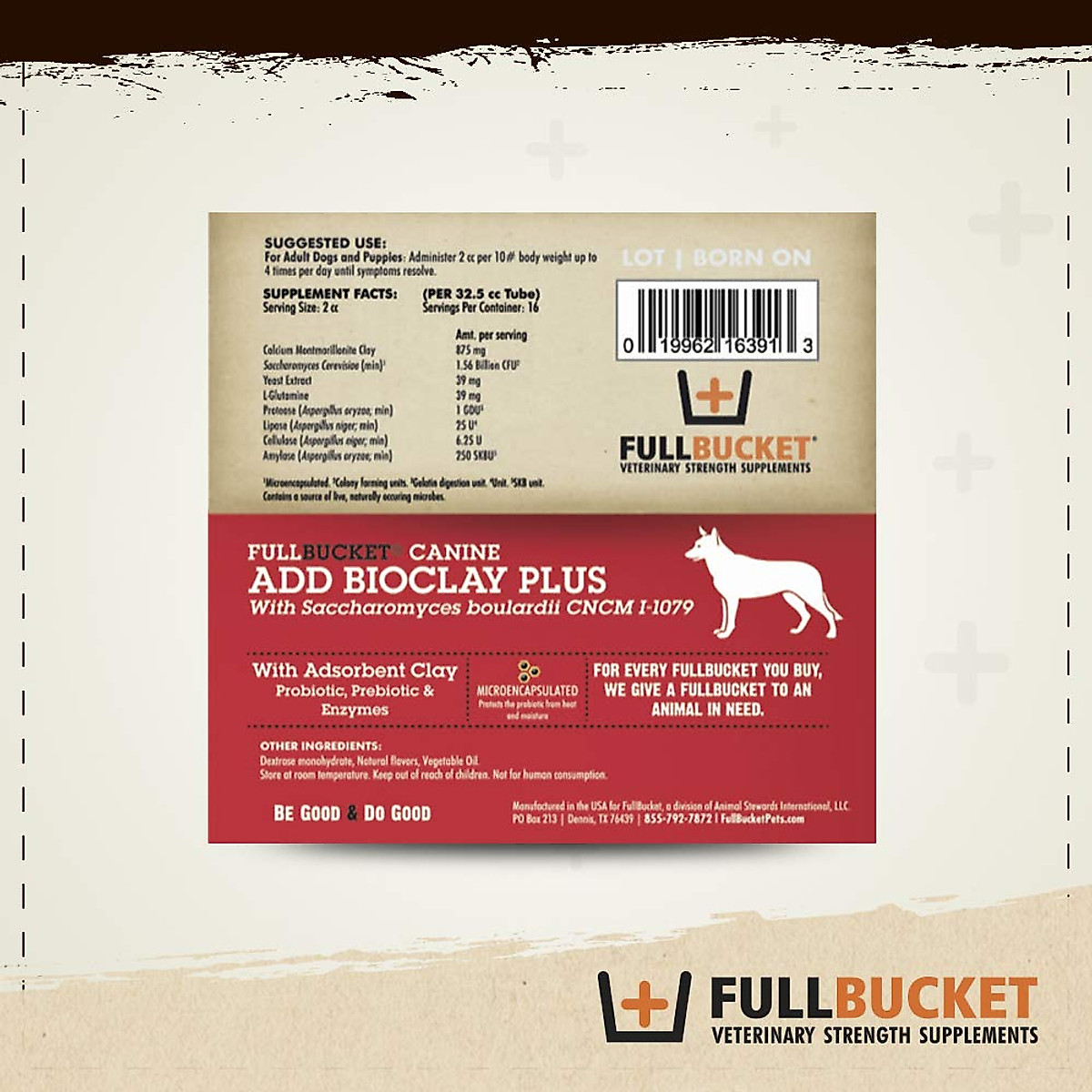 FullBucket Canine ADD Bioclay Plus, 32.5 mL Tube