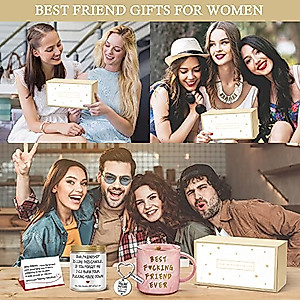 Birthday Gifts for Women Best Friends Friendship Gifts for Women Funny Gifts for Female BFF Female Bestfriend Bestie Lavender Scented Candles Coffee Mug Gifts for Friends Her Sister