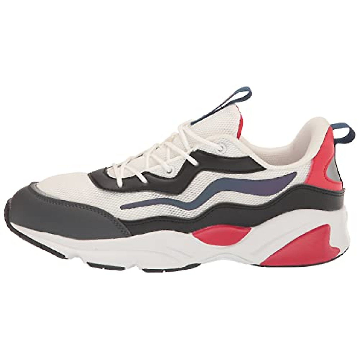 Propét Women's Stability Marvel Sneaker, Red/Charcoal, 8.5 US