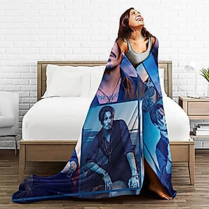 YAVITH Johnny Depp Blanket Throws,Johnny Depp Posters,Johnny Depp Merchandise Gifts for Women 60x50 in