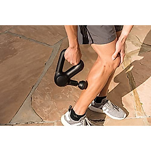 Theragun Prime - Electric Handheld Massage Gun - Smart App and Bluetooth Enabled Percussion Massage for Athletes - Deep Tissue Muscle Therapy Device with Quietforce Technology (Black - 4th Generation)