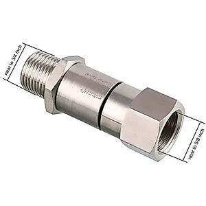 Tool Daily Pressure Washer Swivel, 3/8 Inch NPT-M Male Thread, 4000 PSI