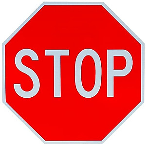 Stop Sign Street Road Sign 24 x 24. A Real Sign. 10 Year Warranty. 3M High Intensity Prismatic Reflective Sheeting. Municipal Supply & Sign Co