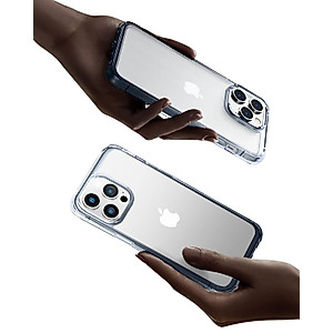 Mkeke for iPhone 14 Pro Max Case Clear Black, [Not-Yellowing][Military-Grade Drop Protection] Shockproof Protective Phone cases 2022