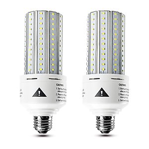 ZP 2 Pack Led Light Bulb 500W Equivalent 7500 Lumen 5000K E26/E27 Medium Base 60W led Bulb for Outdoor Indoor Lamp Area Garage Warehouse Workshop Street Backyard New Upgrade 2 Count (Pack of 1)