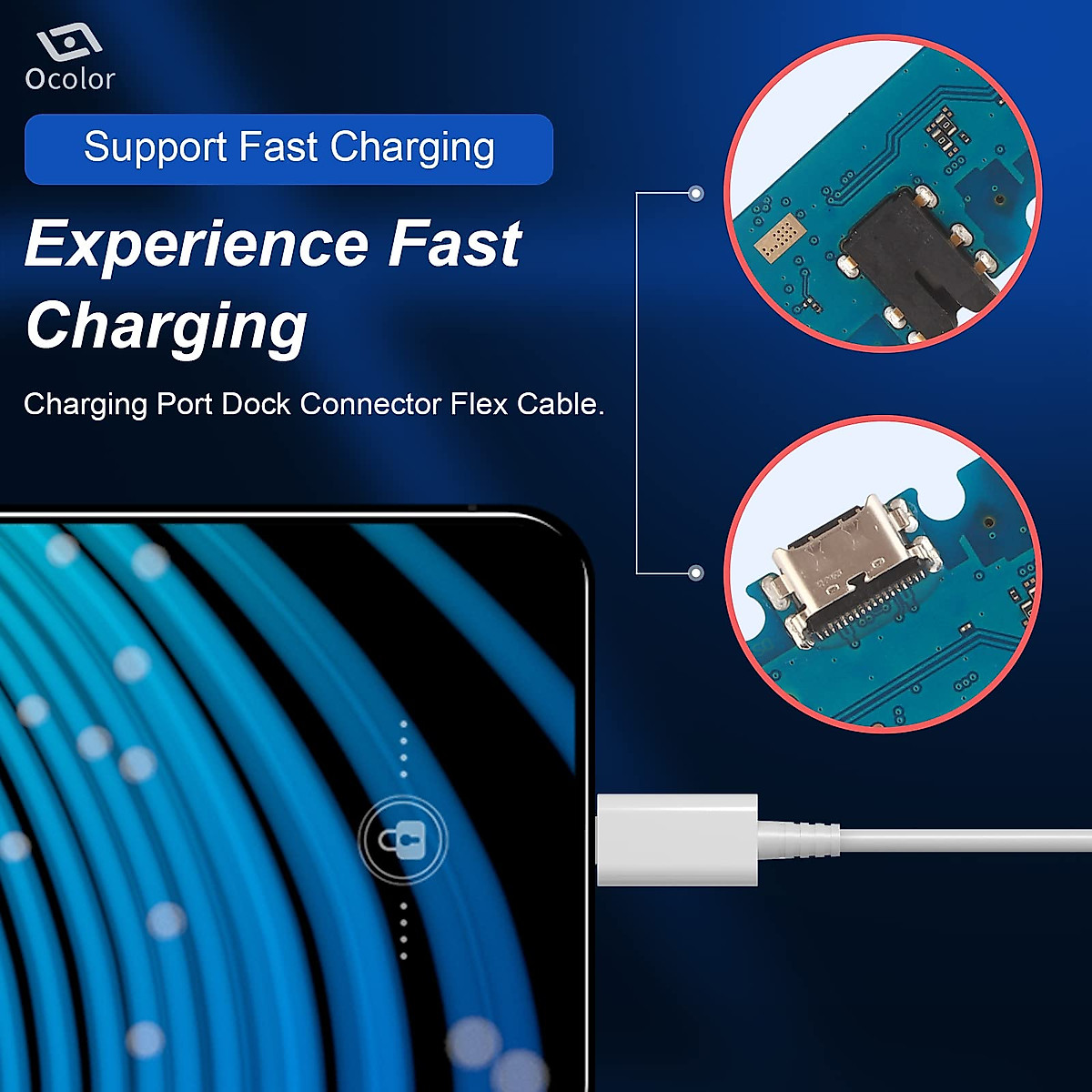 Dock Connector for Samsung Galaxy A13 5G A136U Charging Port USB Charger Board Flex Cable for Galaxy A13 5G A136F Replacement Parts