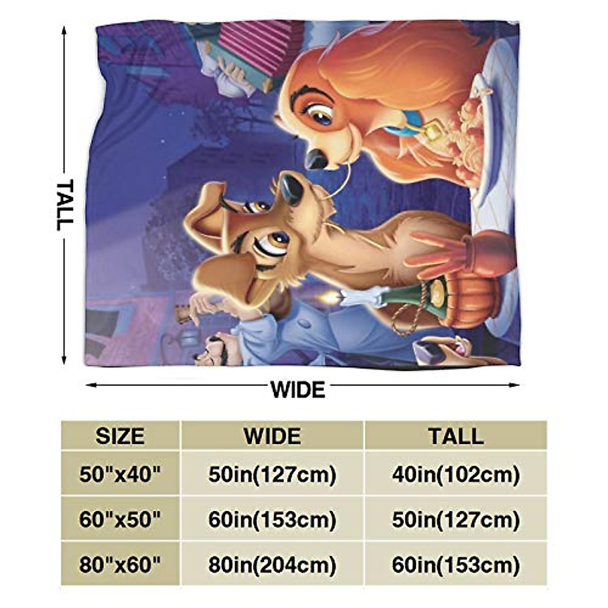 La-Dy and The Tra-Mp Warm Comfortable and Soft Sherpa Flannel Throw Blanket, Suitable for All Seasons Various Sizes Suitable for Men Women and Children