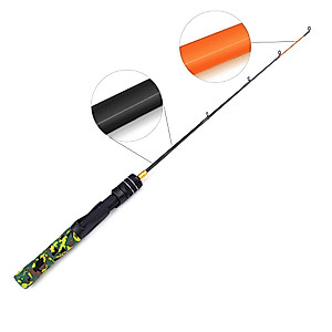 LOVEPET Ice Fishing Rod, Fishing Rod, Straight Shank, Raft Fishing Rod,Short Section Winter Fishing Rod, Fishing Tackle 60cm