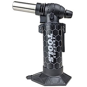 Arsenal Tools Jet Flame Wind-Proof Torch Lighter - Child-lock - Perfect for Camping, Kitchen, Backyard, Travel, Beach, BBQ, Mountain, Outdoors, Travel, Garage, and more (Black)
