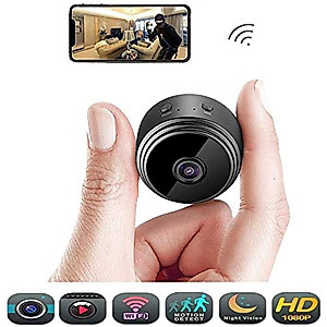 YADACAM Mini Spy Hidden Camera，Portable Wireless HD 1080P Small Nanny Cop IP Cam Home Security Motion Detection Nigh Vision Remote View Video Recorder